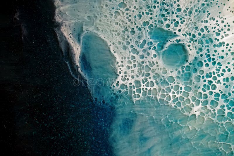 Part of Original Epoxy Resin Art Stock Image - Image of paper, bright ...