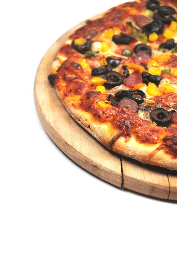 Part of a pizza stock photo. Image of crust, tomato, food - 7549740