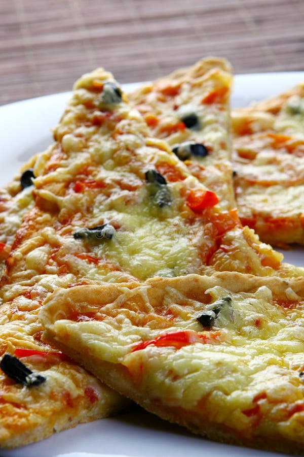 Part of pizza with cheese stock photo. Image of simplicity - 9202502