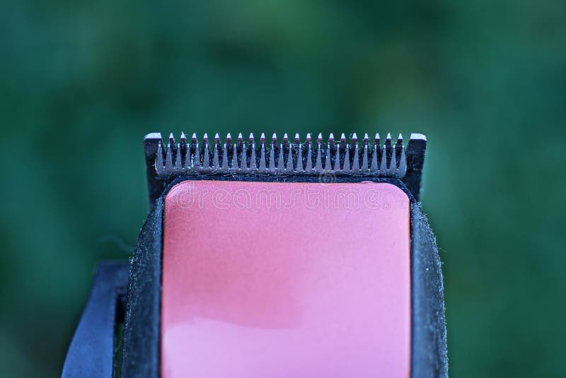 Part of a Power Tool from a Red Black Clipper Stock Image - Image of ...