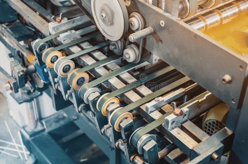 Part of Printing Equipment, Machine, Rollers, Guides, Cardboard Carving ...