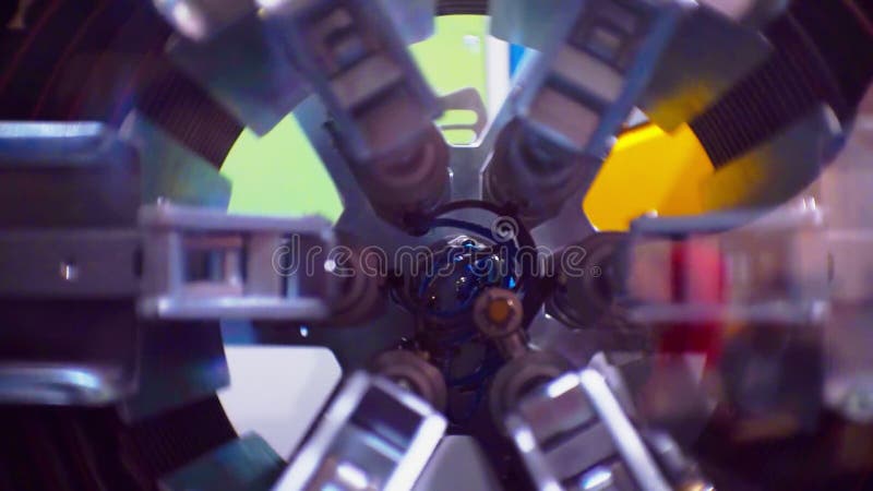 Part of the Production Machine Rotates Quickly Stock Footage - Video of ...