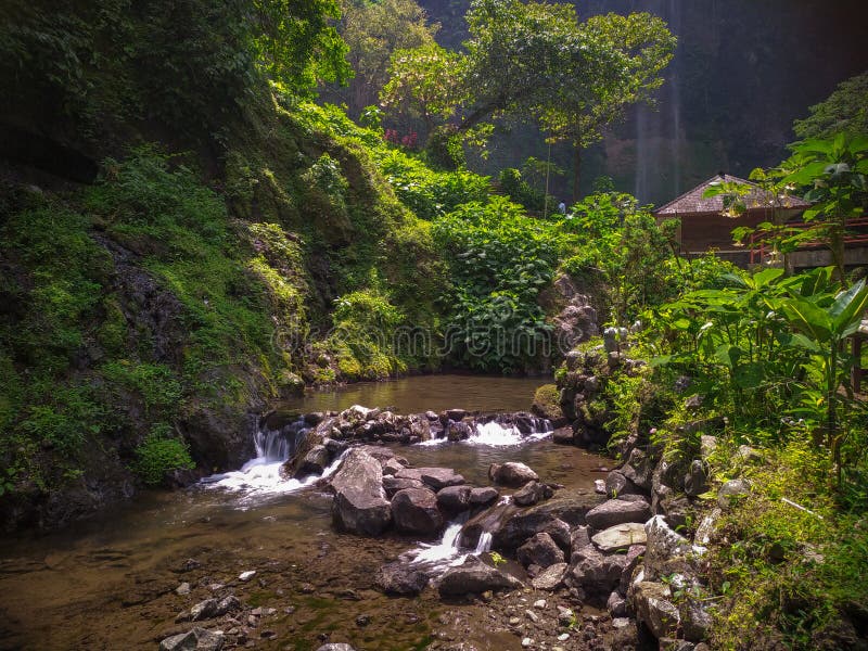 Rainbow Waterfall or Cimahi Waterfall Curug Cimahi at Morning in ...