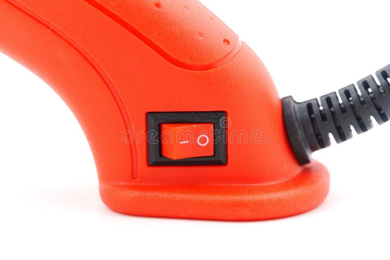 Part Red Glue Gun Black Wire White Background Stock Photos - Free ...