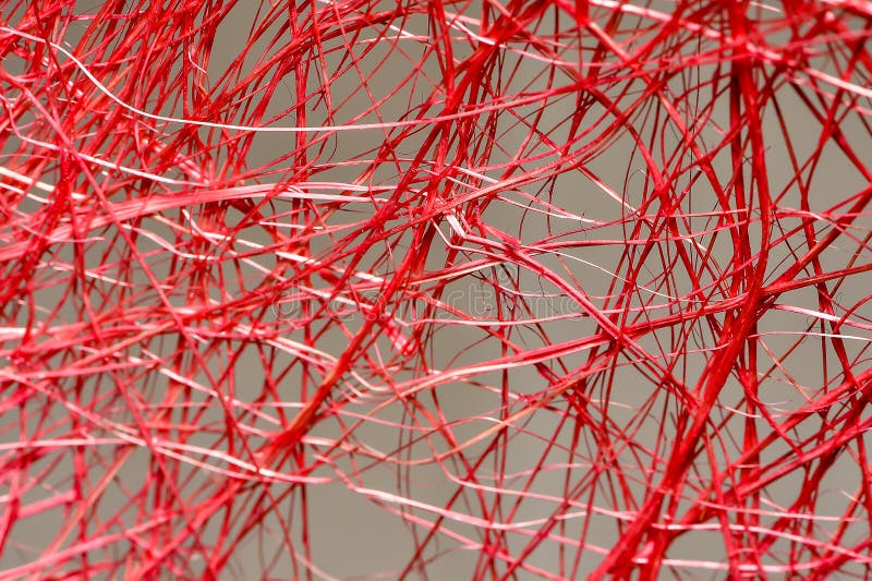 Part of a Red Wicker Straw Surface As a Background Abstraction ...