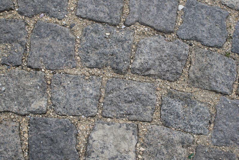 Part of Road Surface, Paved with Cobbles Stock Photo - Image of ...