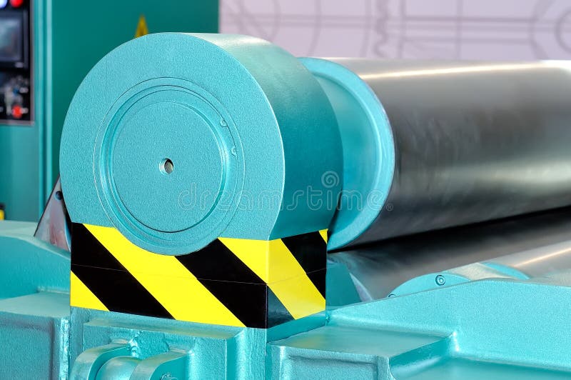 Part of the rolling mill. stock image. Image of plate - 103701719