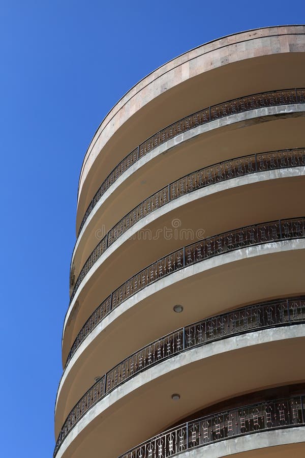 Part of round building stock image. Image of light, industrial - 30518475