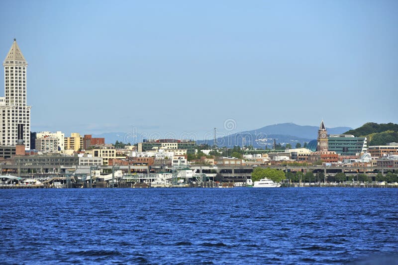 Part of Seattle Skyline stock image. Image of horizontal - 33977589