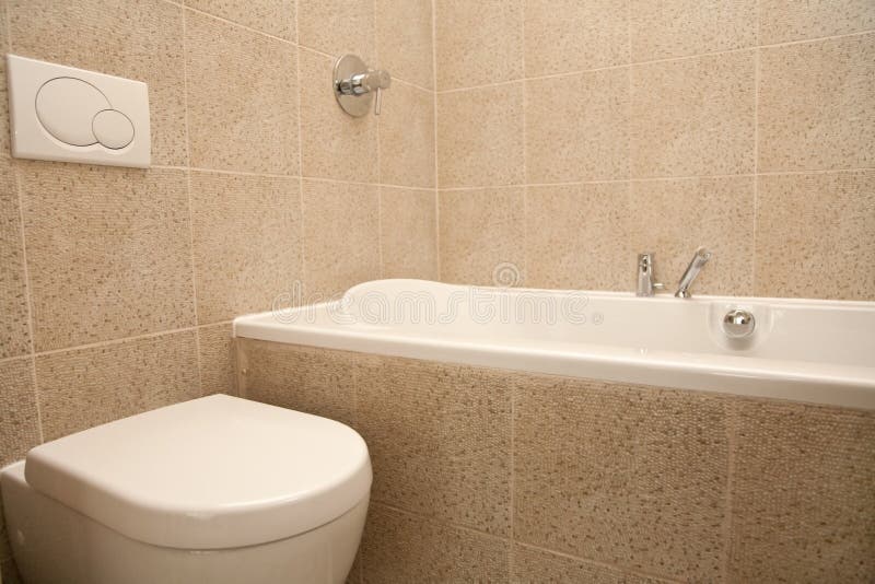 Part of Simple Interior of Modern Bathroom Stock Image - Image of ...