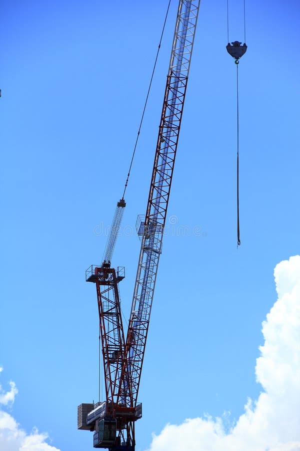 Part of single crane stock image. Image of capacity, construction ...