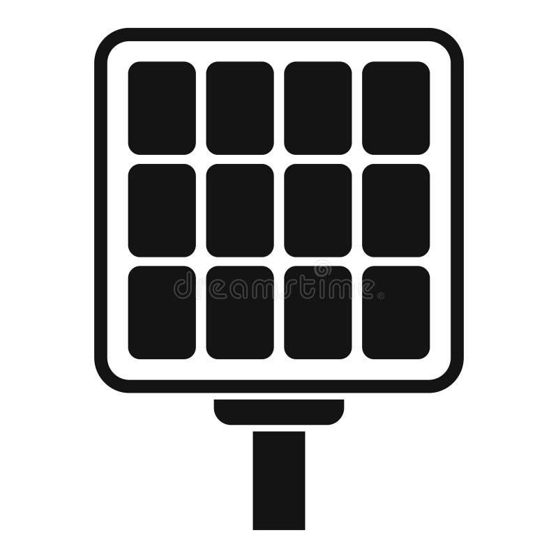 Part Solar Panel Icon Simple Vector. Fixture Electrical Stock ...