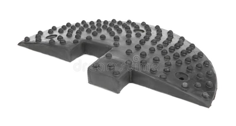 Part of Speed Bump Isolated on White Stock Image - Image of barrier ...