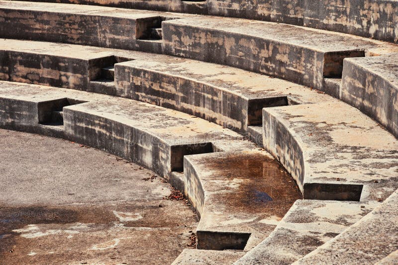 Part of stone amphitheater stock photo. Image of curve - 258847064