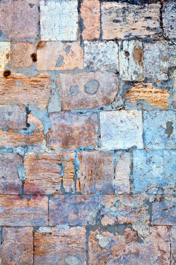 Part of a Stone Wall . Background or Texture Stock Image - Image of ...