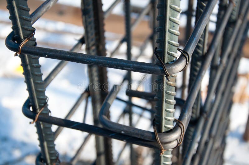 Part of the Structural Element of the Reinforcement. Stock Photo ...