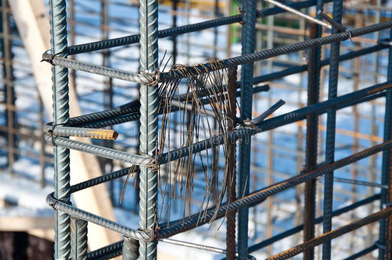 Part of the Structural Element of the Reinforcement. Stock Photo ...
