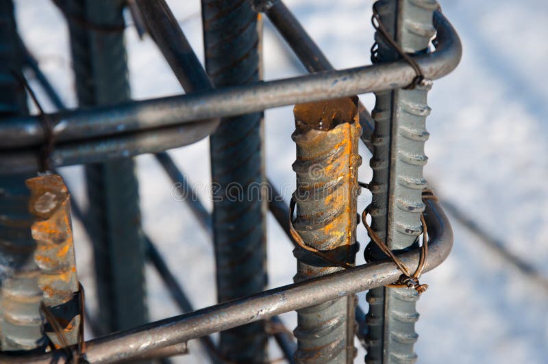 Part of the Structural Element of the Reinforcement. Stock Photo ...