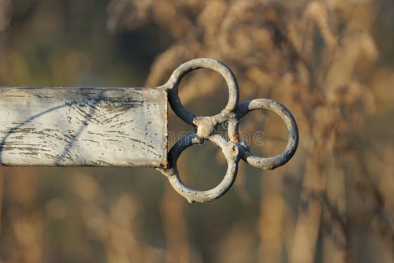 Part of the Structure of a Metal Plate with a Forged Pattern Stock ...