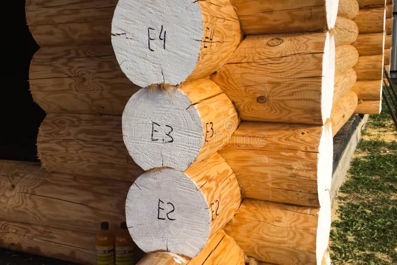 Part of the Structure of a Wooden House, Details of a Truss Wooden ...
