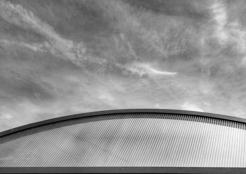 Part of the Sunblind of a Bus Station in Bucharest Stock Image - Image ...