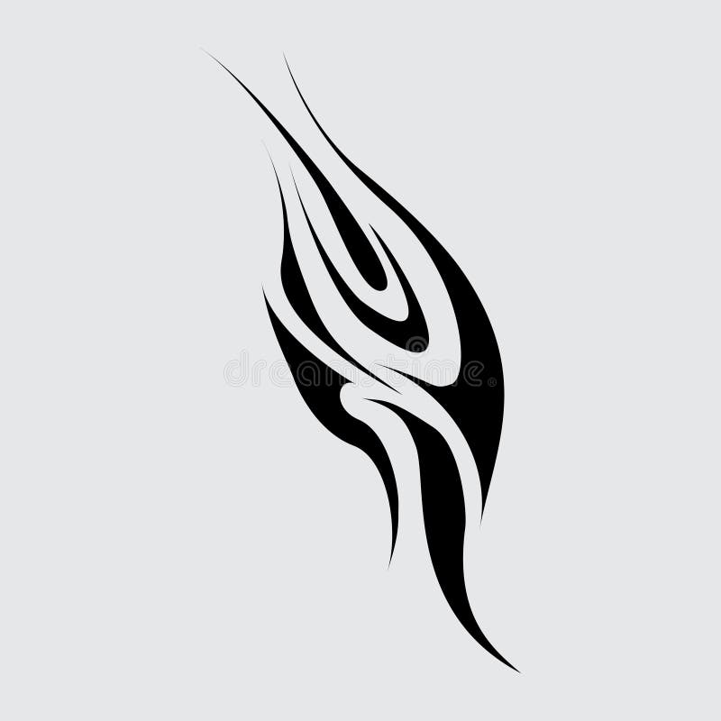 Part of the Tattoo. Abstract Symbol Stock Vector - Illustration of ...