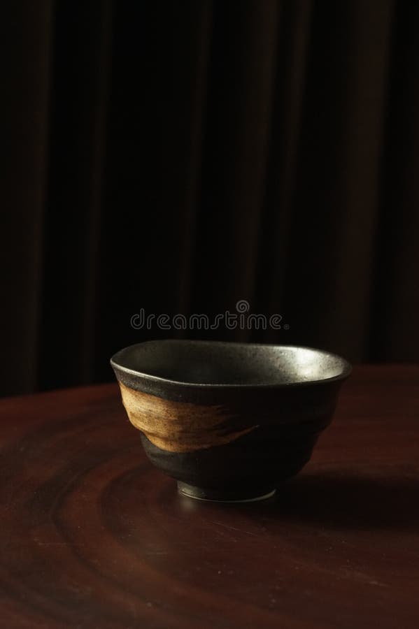 Part of Tea Cups in Oriental Style with Minimal Composition Stock Image ...