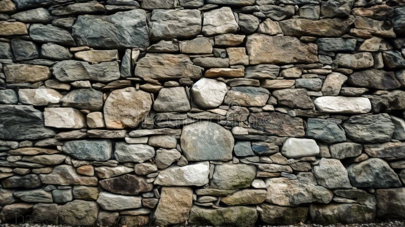 Part of Texture Stone Wall, Generative AI. Stock Illustration ...