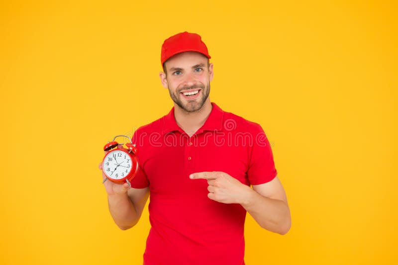 Part-time Work for Students. Full Time Work Day. Young Man Staff in ...
