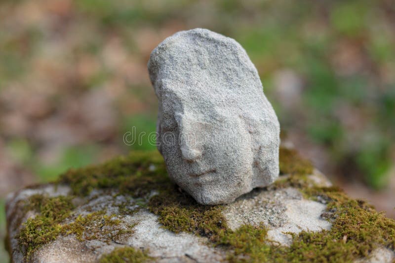 Part of a Tombstone Statue in Cemetery Stock Photo - Image of religion ...
