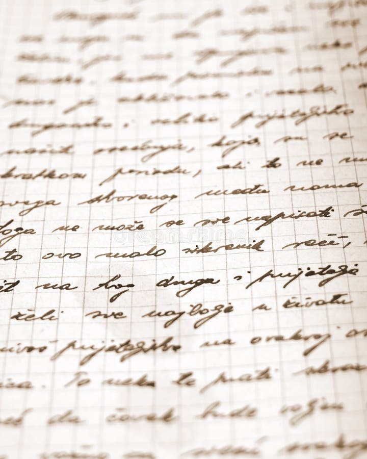 Handwriting stock image. Image of script, aged, note - 15026625