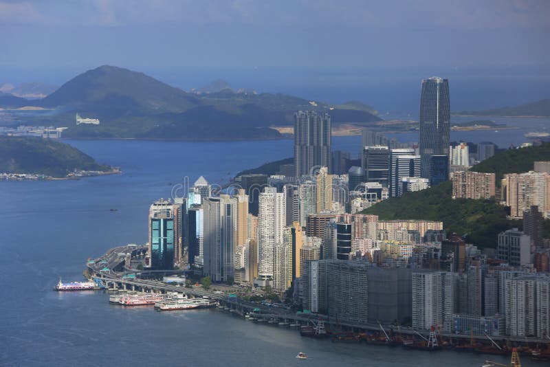 :the Part of Victoria Harbor, Hong Kong 2 July 2012 Editorial Stock ...