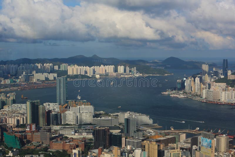 The Part of Victoria Harbor, Hong Kong 2 July 2012 Editorial Photo ...