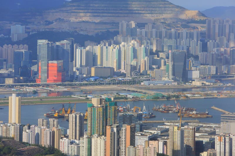 The Part of Victoria Harbor, Hong Kong 2 July 2012 Editorial Stock ...