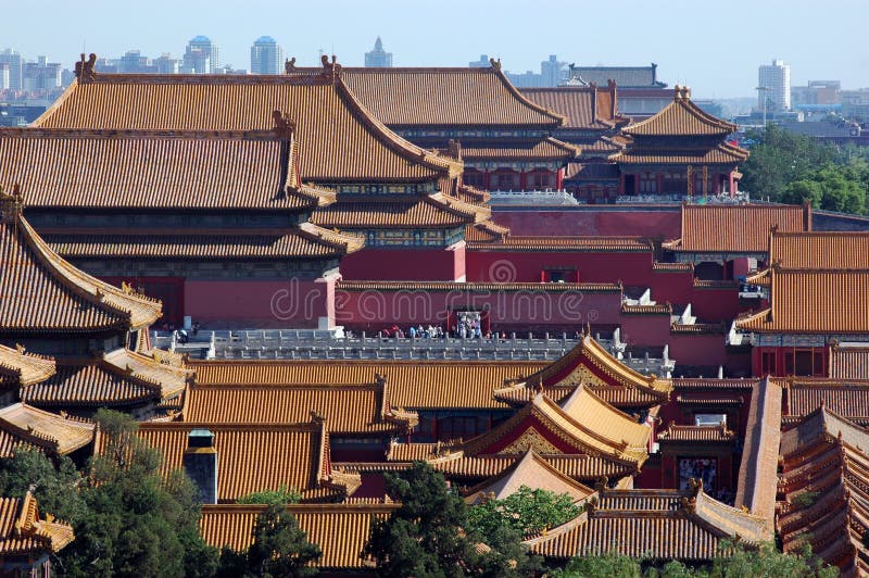 Bird S-eye View of Forbidden City Stock Photo - Image of bird, ground ...