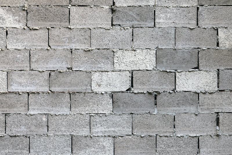 Grey Brick Wall Cinder Block, Texture Stock Photo - Image of ...
