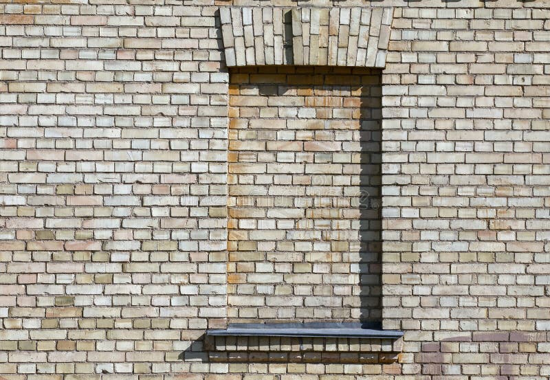 Part of the Wall of an Old Building Made of Bricks Stock Image - Image ...