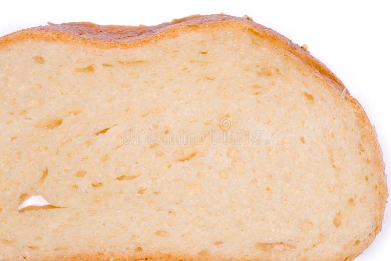 Part of Wheat Bread Slice, Texture of Bread Close-up Stock Image ...