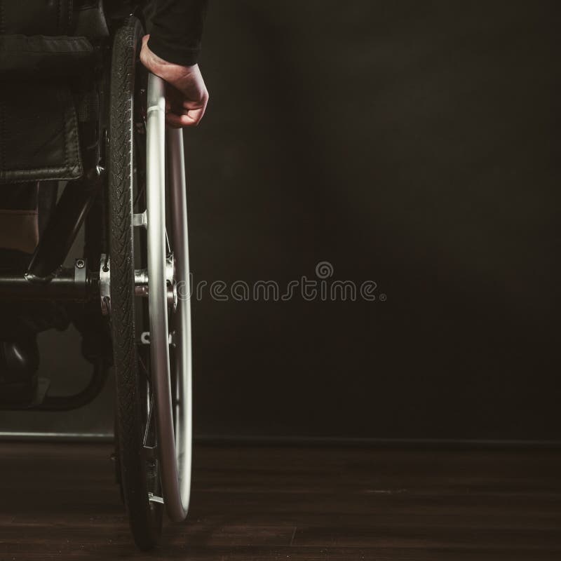 Part of Wheelchair with Arm Stock Photo - Image of crippled, health ...