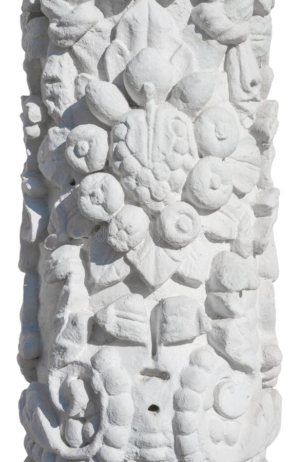 Bas-relief with Floral Ornament Completely Framed Stock Photo - Image ...