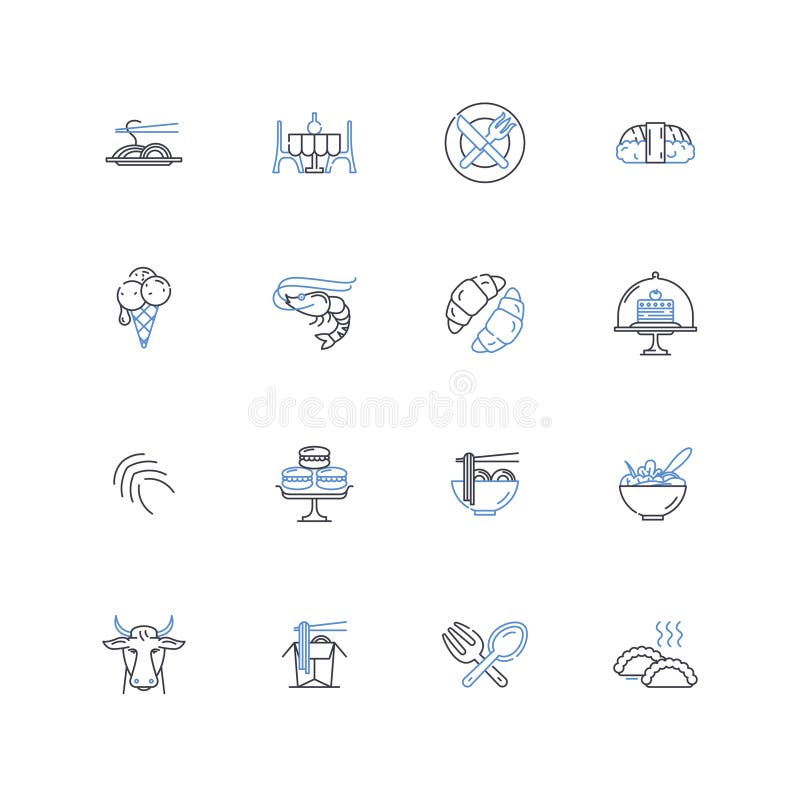 Partaking Line Icons Collection. Sharing, Collaborating, Engaging ...