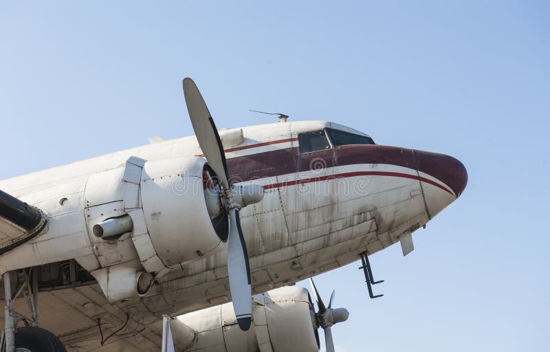 Parte Anteriore Di Vecchi Aerei Fotografia Stock - Immagine di ...