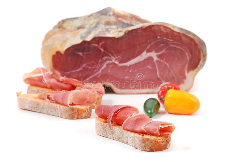 Presunto Espanhol. Jamon Serrano Foto de Stock - Imagem de ...