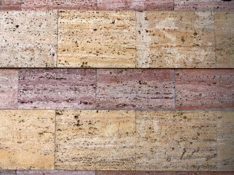 Pared De La Roca Del Travertino Imagen de archivo - Imagen de ...