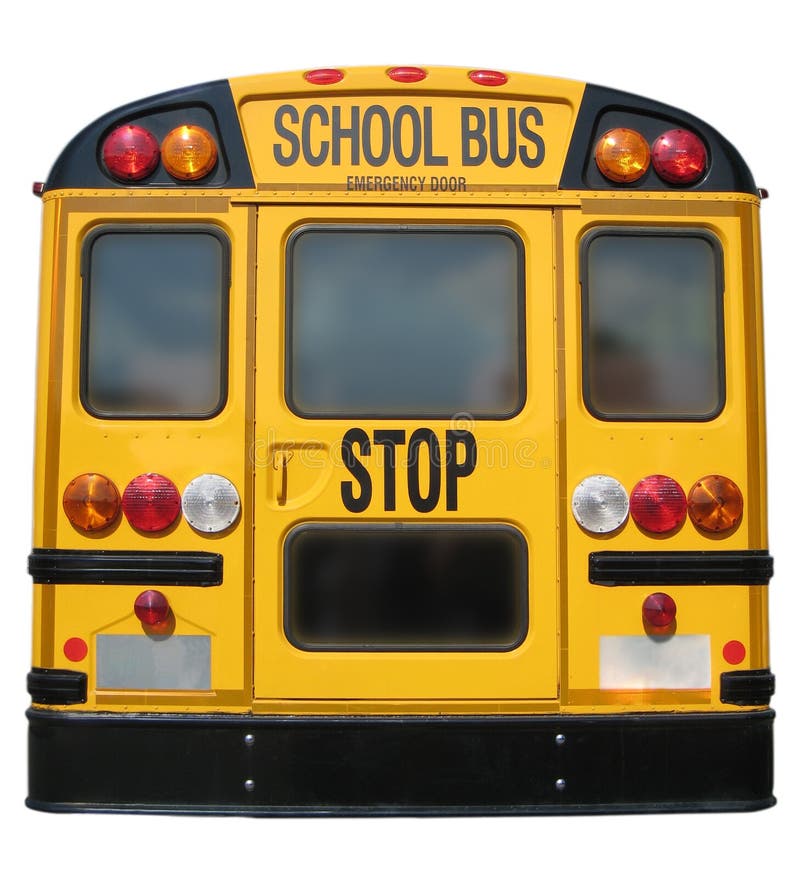 Parte Posterior Del Autobús Escolar Imagen de archivo - Imagen de alto ...