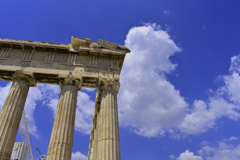Partenone, Simbolo Di Greco Parthenon Atene Immagine Stock - Immagine ...