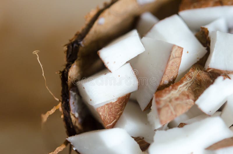 Partes de coco foto de stock. Imagem de gourmet, cozinhar - 72990672