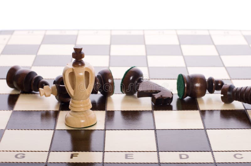 Partes De Xadrez Armazenadas Na Caixa Acolchoada Imagem de Stock ...