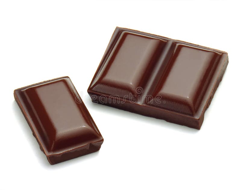 Partes do chocolate imagem de stock. Imagem de escuro - 12224375