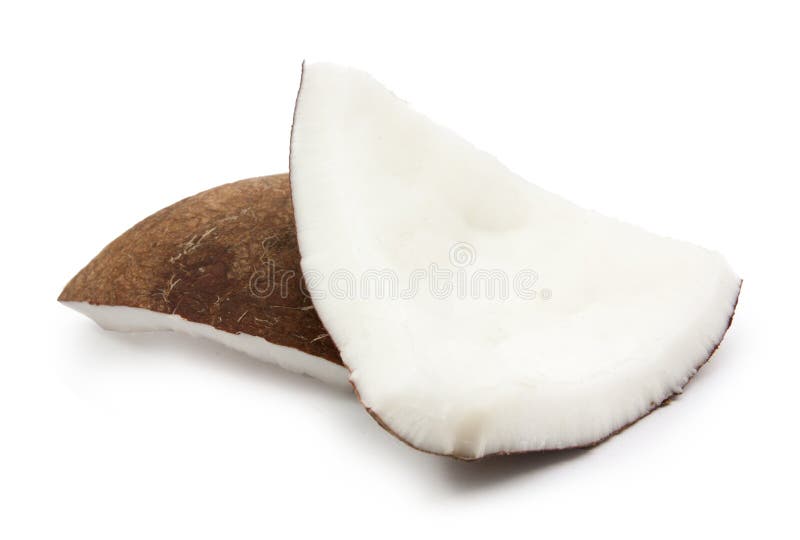 Partes do coco isoladas imagem de stock. Imagem de cocos - 78849927